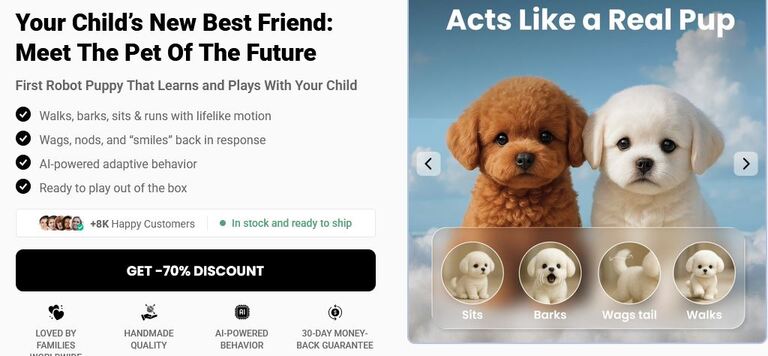 Wuffy Robot Puppy Reviews - Most Realistic AI-Powered Wuffy Robot Dog!